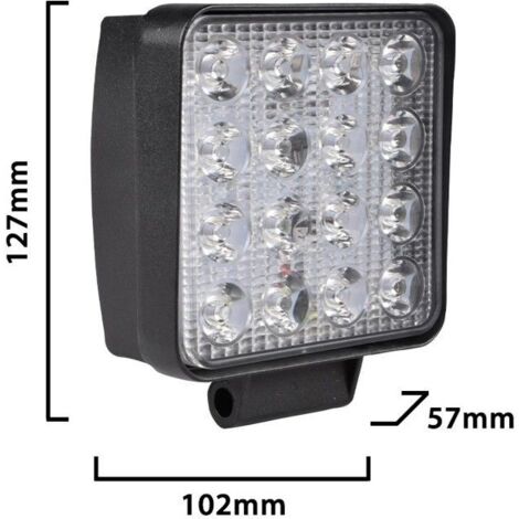 Arbeitsstrahler - STAK - 12/24 V - 48 W - 2800 Lumen - IP67 - Schwarz