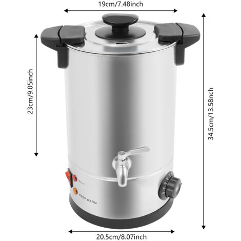 Cuve de fusion de cire 8 L grande machine bougies avec bec verseur ...