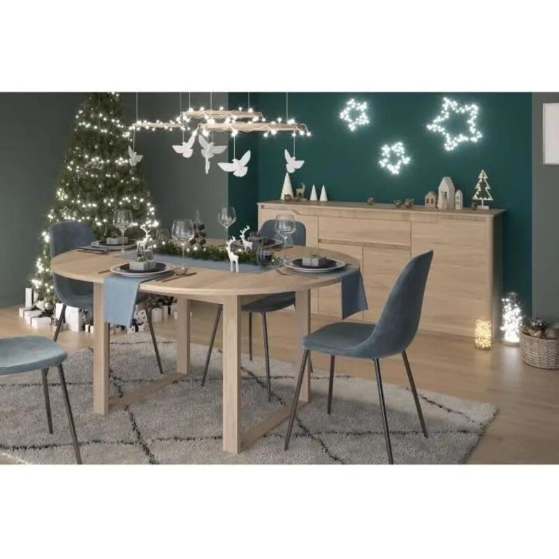 Parisot Betty Buffet- und Esszimmertischset, Ausziehbar, Eiche