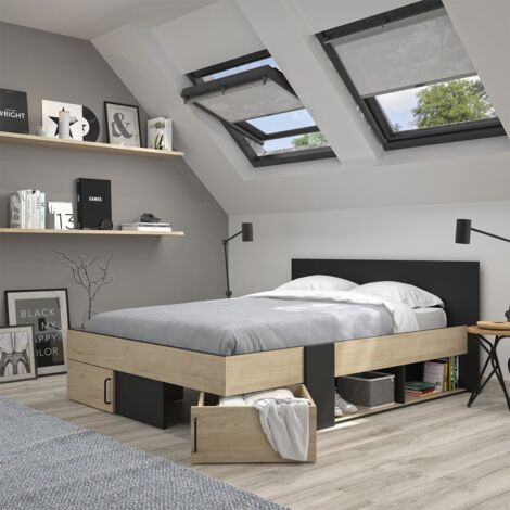 Bett mit Stauraum 160x200 cm - Swive