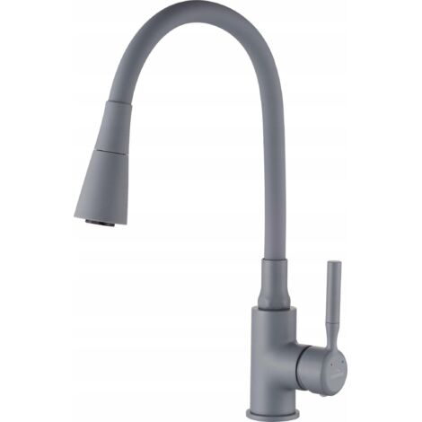 Invena POGO PLUS Küchenarmatur mit mattem grauem Finish