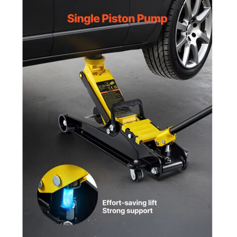 Cric hydraulique rouleur 2.5T levage 85-380mm pour garage pro ...