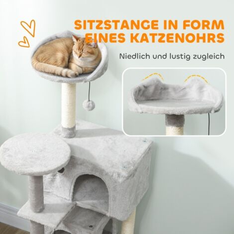 Arbre à chat anti-ennui 140 cm pour protéger vos canapés des griffures ...