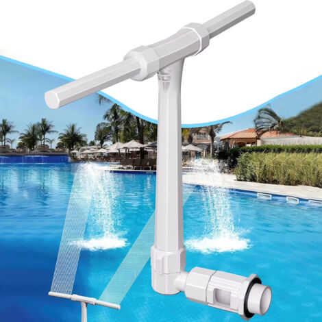 Fontaine de piscine à double buse avec deux adaptateurs, jet ...