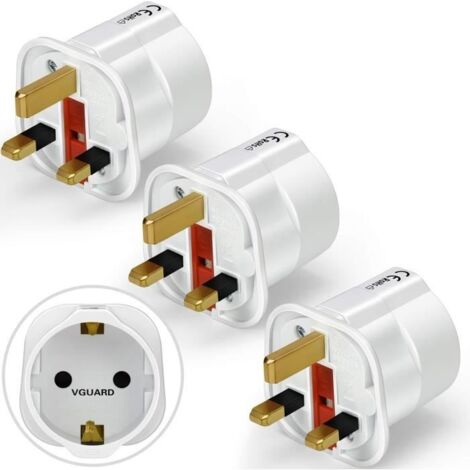 Adaptateur de prise - CHICHENG - Universel - Lot de 3 - Type G ...