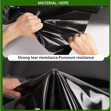 Membrane bassin étanche bâche de protection flexible en plastique HDPE ...