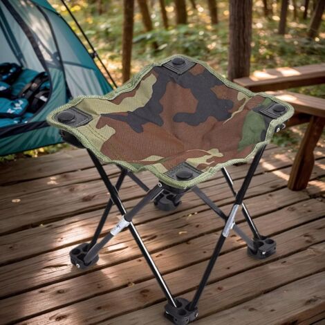 Petit Tabouret Pliant - Chaise Escamotable pour Pêche - Siège Repliable
