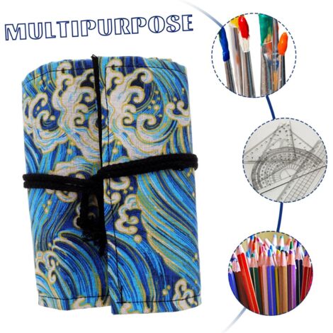 Crayons Enroulable Sac De Rangement pour Crayons Rouleau