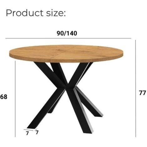 Table extensible pour petit espace salle à manger ronde bois wotan ...