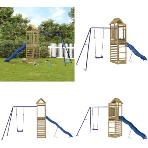Parque infantil de exterior madera de pino impregnada - Parque infantil ...