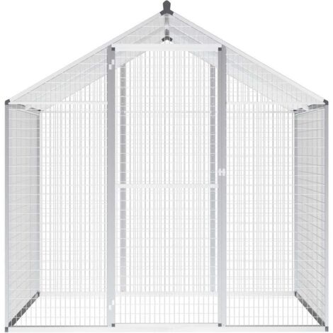 Voliera per uccelli in alluminio - vidaXL Voliera da Giardino in ...