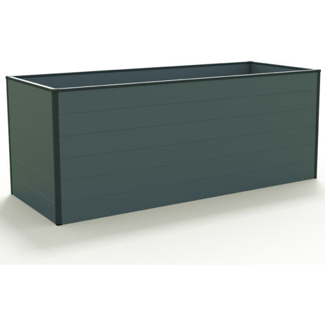 GFP Raised Garden Bed Aluminium Christina - 195x77x77 cm dimensionally ...