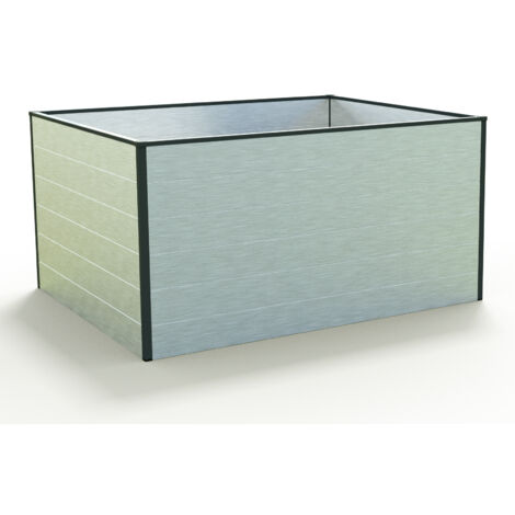 GFP Raised Garden Bed Aluminium Christina - 150x119x77 cm dimensionally ...