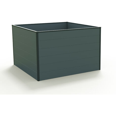GFP Raised Garden Bed Aluminium Christina - 119x119x77 cm dimensionally ...