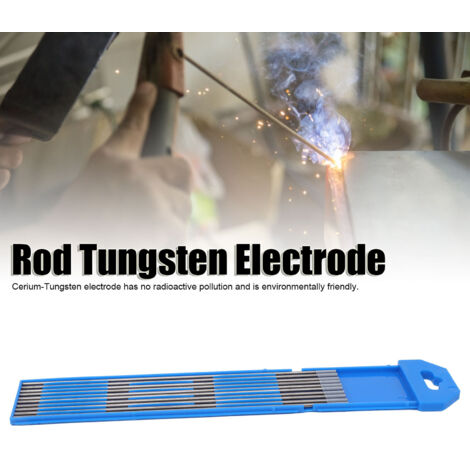 Lot de 10 électrodes à arc en tungstène WC20 de 2 mm pour soudage en ...