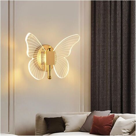 papillon Applique murale LED papillon, luminaire décoratif d'intérieur ...