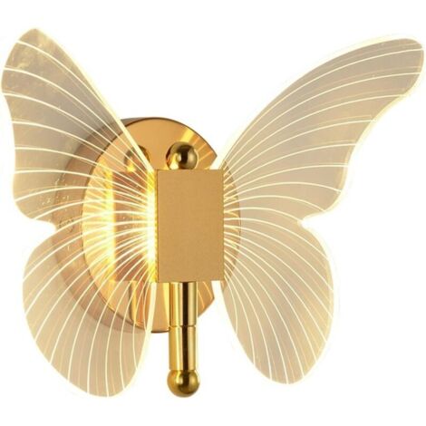papillon Applique murale LED papillon, luminaire décoratif d'intérieur ...