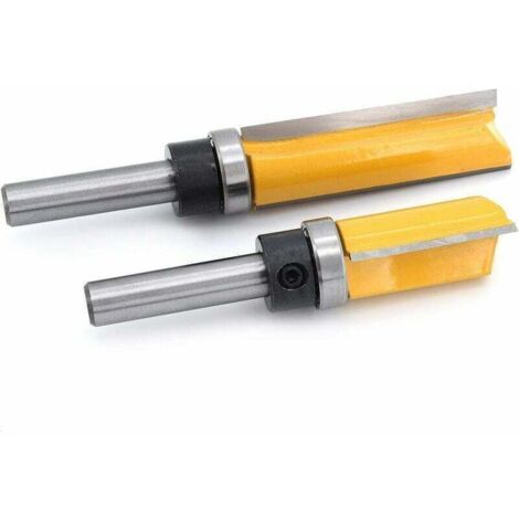 Fraise pour défonceuse, affleureuse et toupie,3Pcs 8mm Tige Fraise à ...
