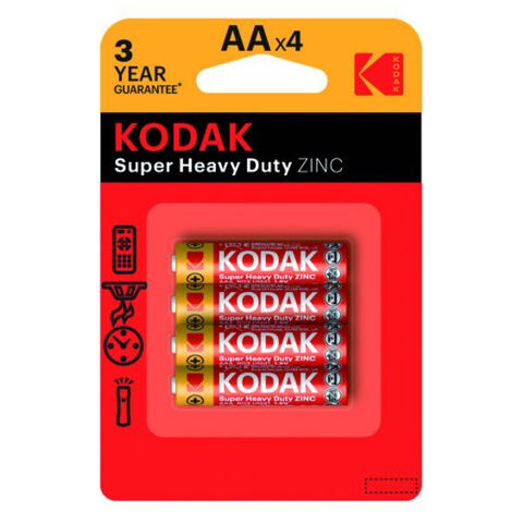 Pila Kodak Zinc Heavy-duty Stilo 4PZ AA