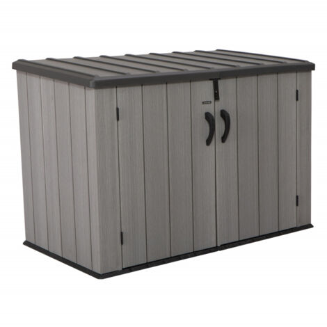 box da giardino lifetime in resina grigio 180x97x122 cm