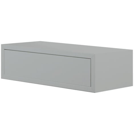 Mensola da Muro Lego con Cassetto Grigio 45x20x13,4h - Sanitec