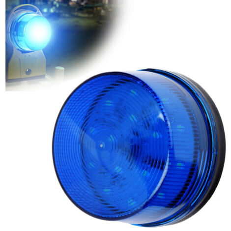 Segnale di allarme blu a 12 V, luce stroboscopica a LED blu ...