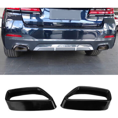 Couvercle de pot d'échappement résistant noir pour BMW G30 G38 18-21 ...