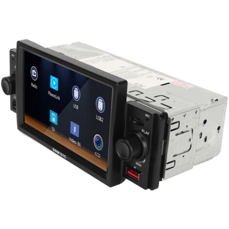 Autoradio 1 DIN Écran Tactile 5 Pouces avec Caméra de Recul Bluetooth 5 ...
