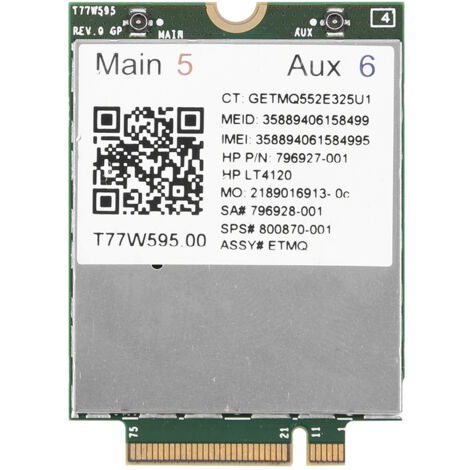 Module 4G LTE M.2 HP LT4120 pour Snapdragon X5, T77W595, 796928-001 ...