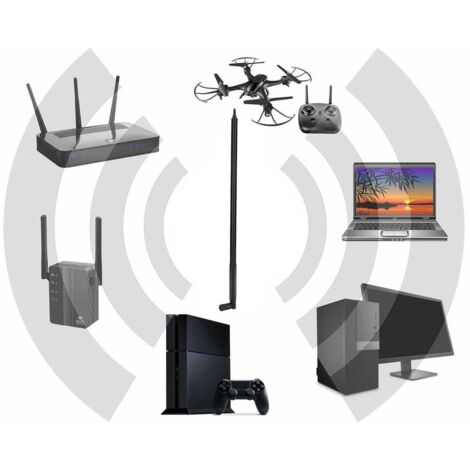 Antenne directionnelle 16dBi 2.4GHz avec connecteur plaqué or pour une ...