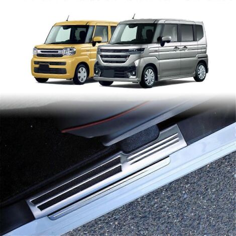 Protection de seuil de porte voiture pedale bienvenue argent universel ...