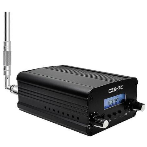 Émetteur FM CZE-7C 7W mini station radio pour drive-in et églises ...