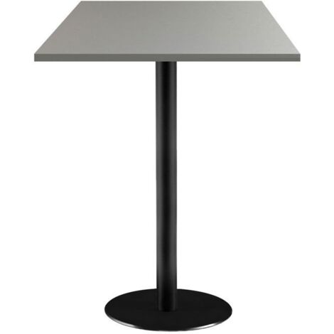 Mange-debout 60 x 60 cm - modèle Rome gris metallisé