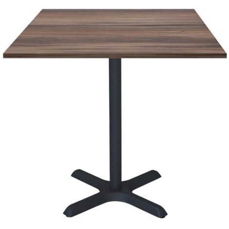 Table - Dina - 70 x 70 cm - Bois aggloméré - Finition aspect bois ...