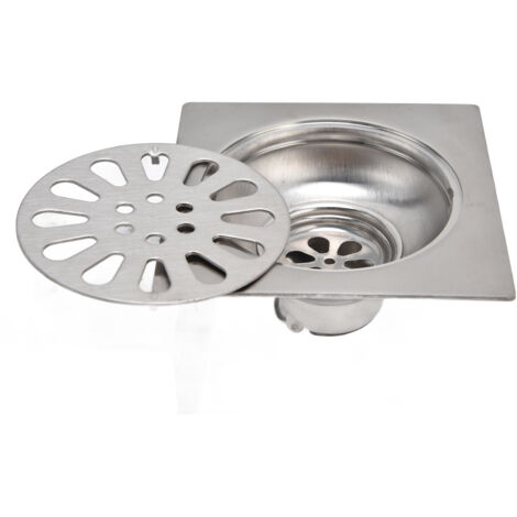 Shower Drain Square Shape Adjustable Tile Insertion Floor Drain Channel ...