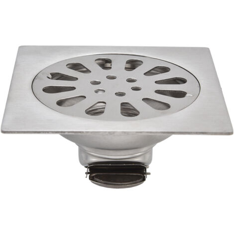 Shower Drain Square Shape Adjustable Tile Insertion Floor Drain Channel ...