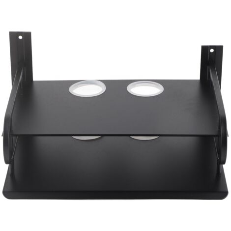 Double Layer Floating Wall Shelf TV Box Shelf Wall Mounted Router DVD ...