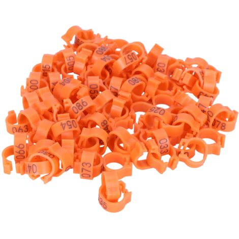 100pcs Birds Foot Rings Number Identification Pigeon Leg Bands Poultry ...