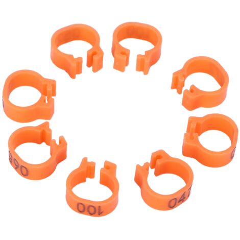 100pcs Birds Foot Rings Number Identification Pigeon Leg Bands Poultry ...