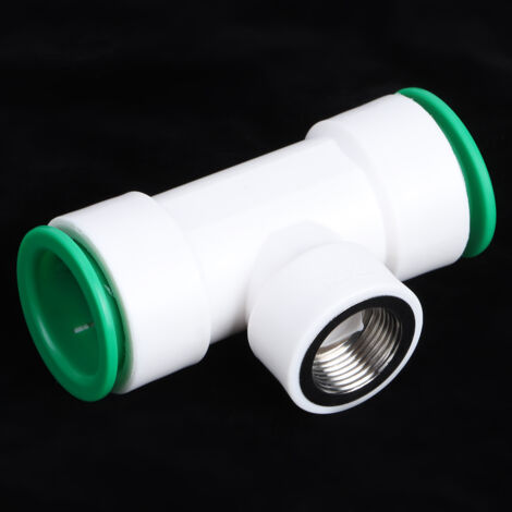 PPR Plastic 32mm Push‑In Type Water Pipe Tee Connector Plumbing ...