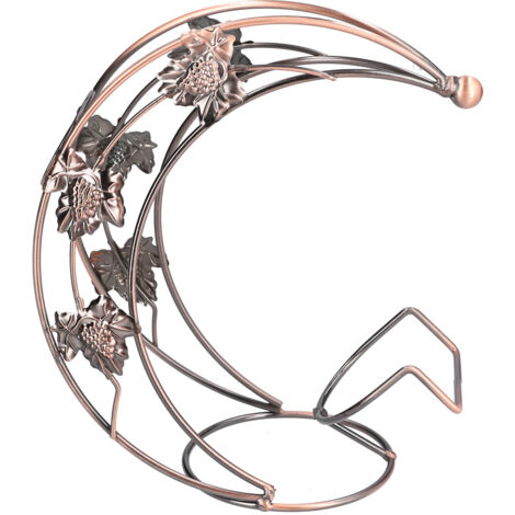 Metal Wire Wine Rack Wrought Iron Freestanding Single Bottle Wine ...