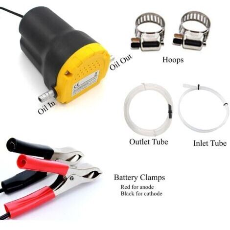 Pompe de vidange d'huile moteur 12V 60W avec tuyau d'aspiration diesel ...