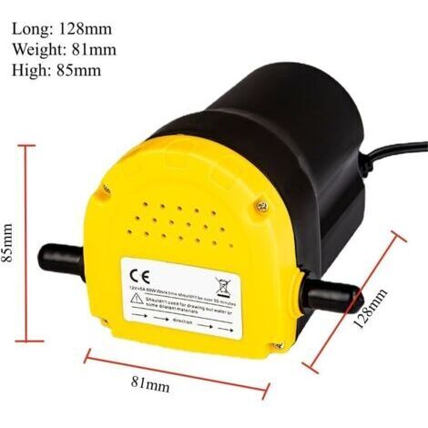 Pompe de vidange d'huile moteur 12V 60W avec tuyau d'aspiration diesel ...