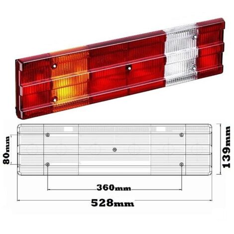 Vetro posteriore sinistro Mercedes Actros Atego Axor 1/ 2 / 3 Econic ...