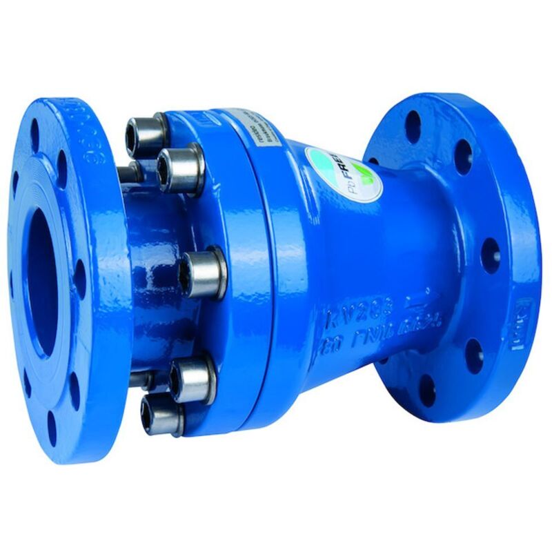 Resideo Clapet anti-retour RV283S Bride, revêtement en poudre bleu, DN ...