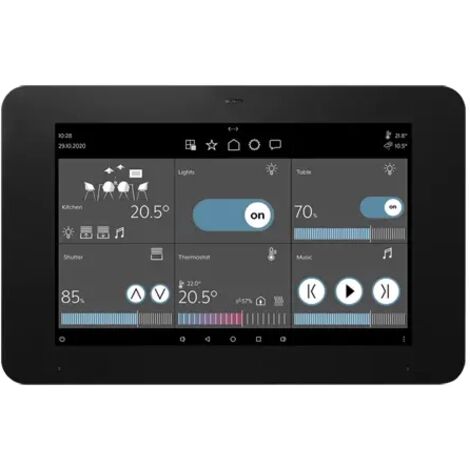 Jung KNX Smart Panel 8, 203 mm / 8″, schwarz SP 008 1U