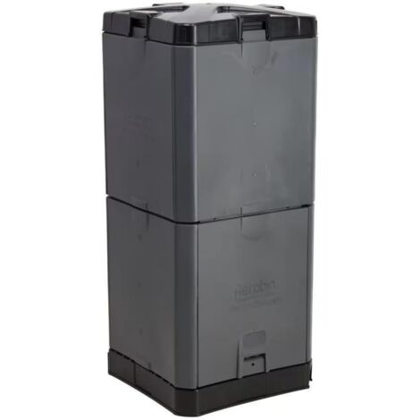 Aerobin 200L Composteur Compostage Jardin Cuisine Exterieur Gris