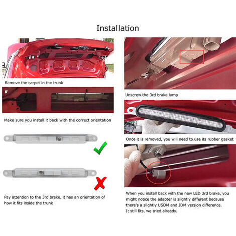 Feu stop arriere en hauteur pour securiser Mitsubishi Lancer Evolution ...