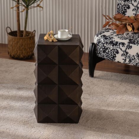 60CM Height Three-dimensional Embossed Pattern Design Retro Side Table ...