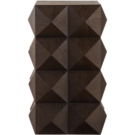 60CM Height Three-dimensional Embossed Pattern Design Retro Side Table ...